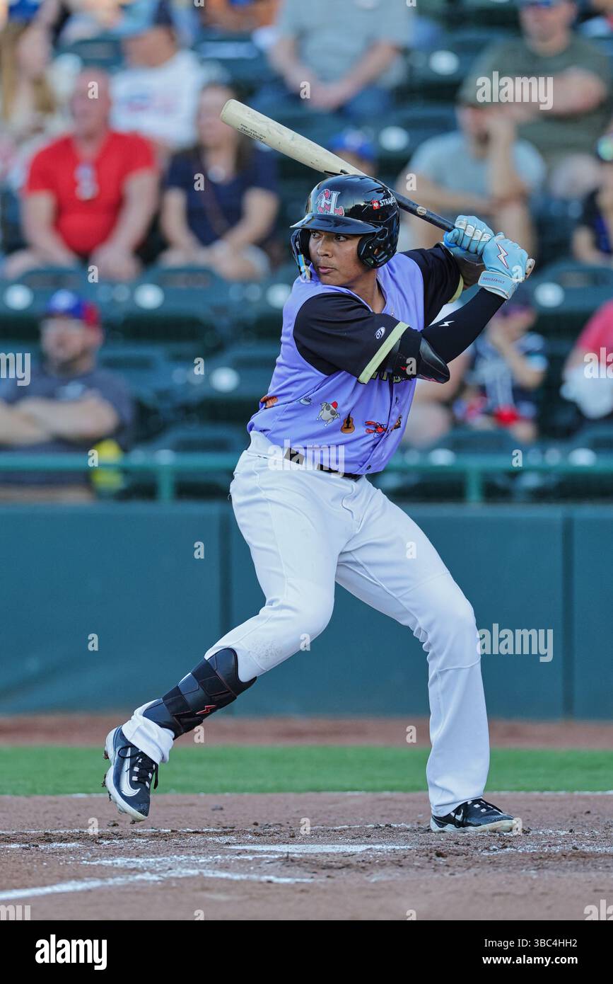 Hickory, NC: Hickory Crawdads designated hitter Jesus Lopez (14 ...