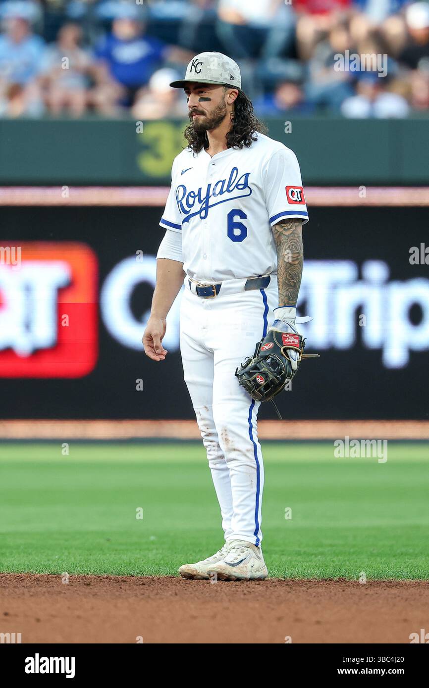 May 17, 2025: Kansas City Royals second baseman Jonathan India (6) is ...