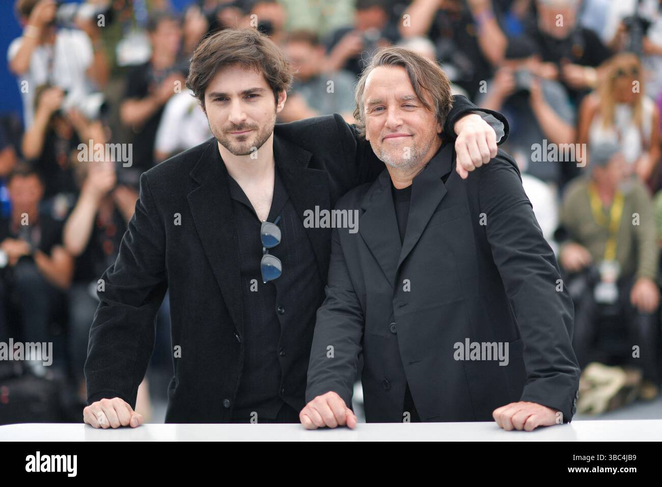 Guillaume Marbeck and Richard Linklater attending the Nouvelle Vague ...