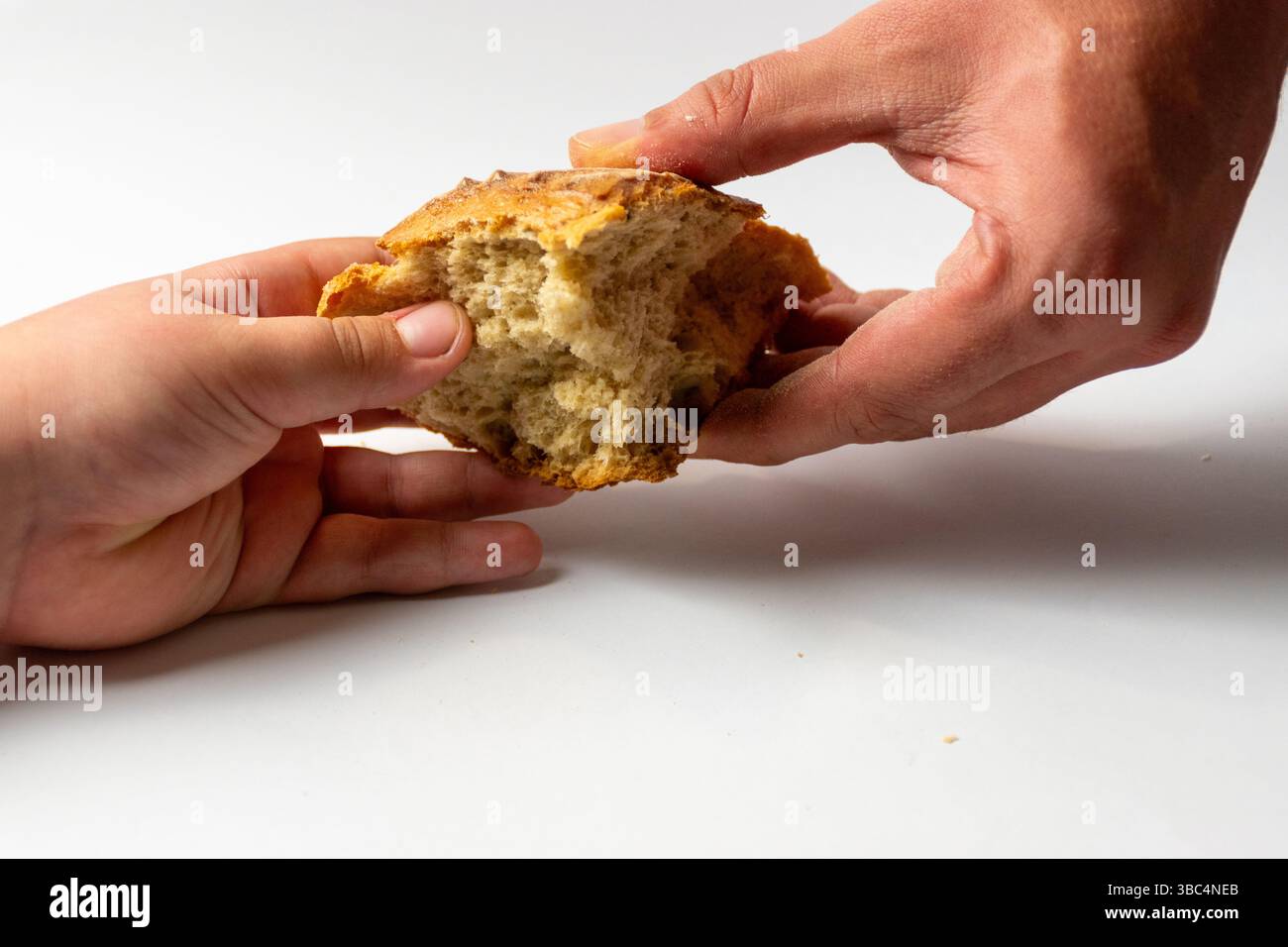 Breaking bread homemade loaf hi-res stock photography and images - Alamy