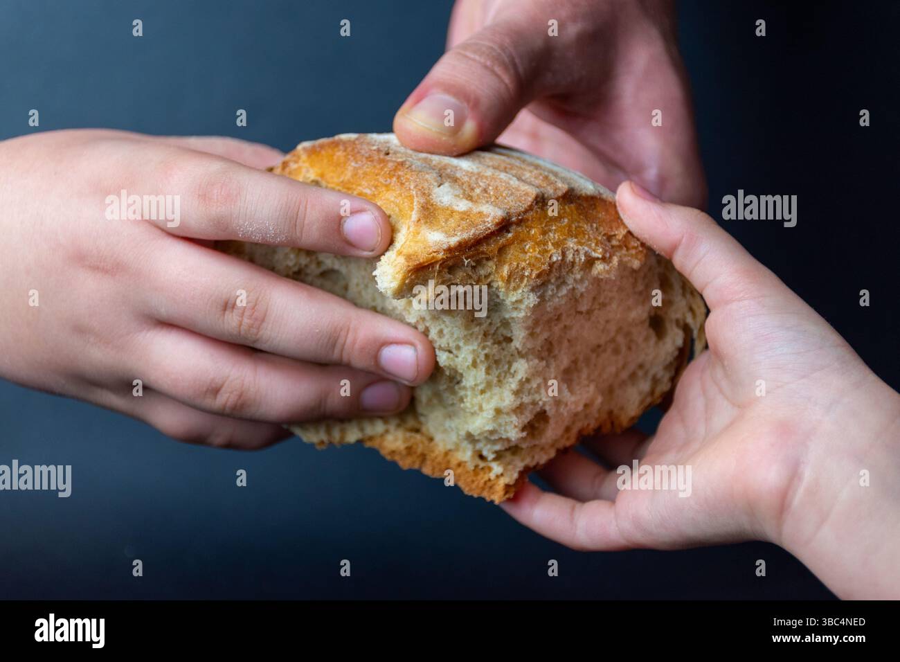Human eating bread hi-res stock photography and images - Alamy