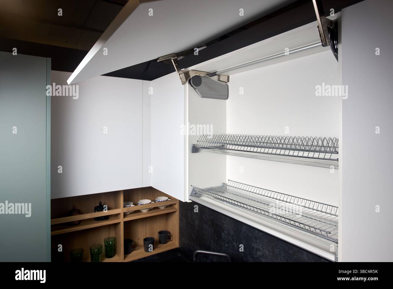 System for bi-fold fronts and facades for kitchen cabinets direct ...