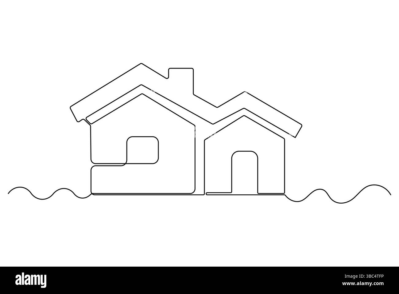 Simple house drawing Stock Vector Images - Alamy
