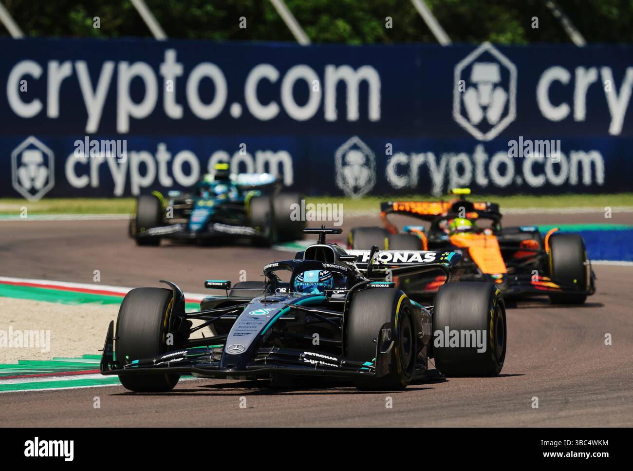 Mercedes' George Russell during the Emilia Romagna Grand Prix at the ...