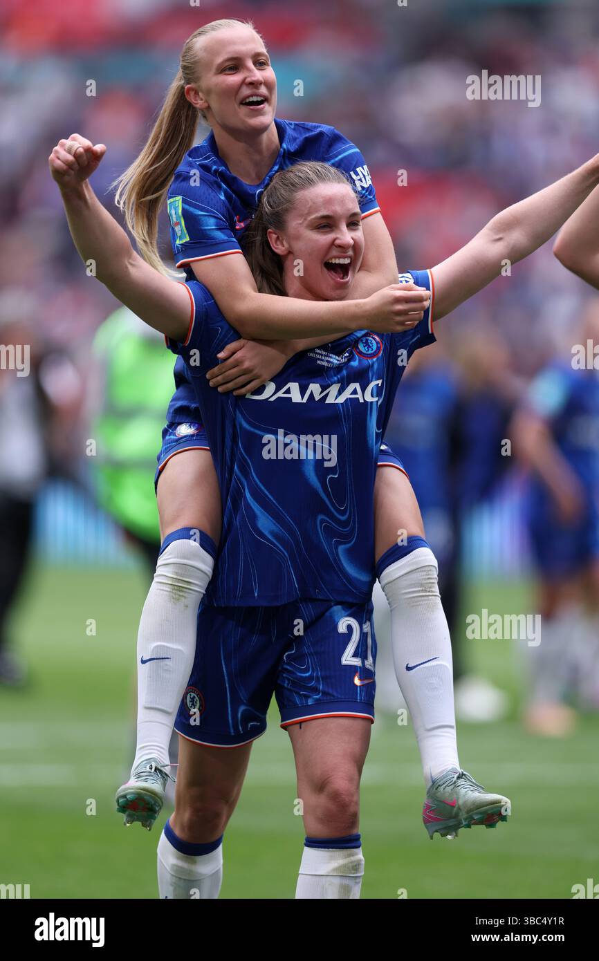 London, UK. 18th May, 2025. Aggie Beever-Jones and Niamh Charles of ...