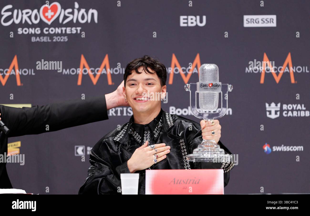 Basel, Switzerland - May 18, 2025: ESC 2025 - Press Conference ...
