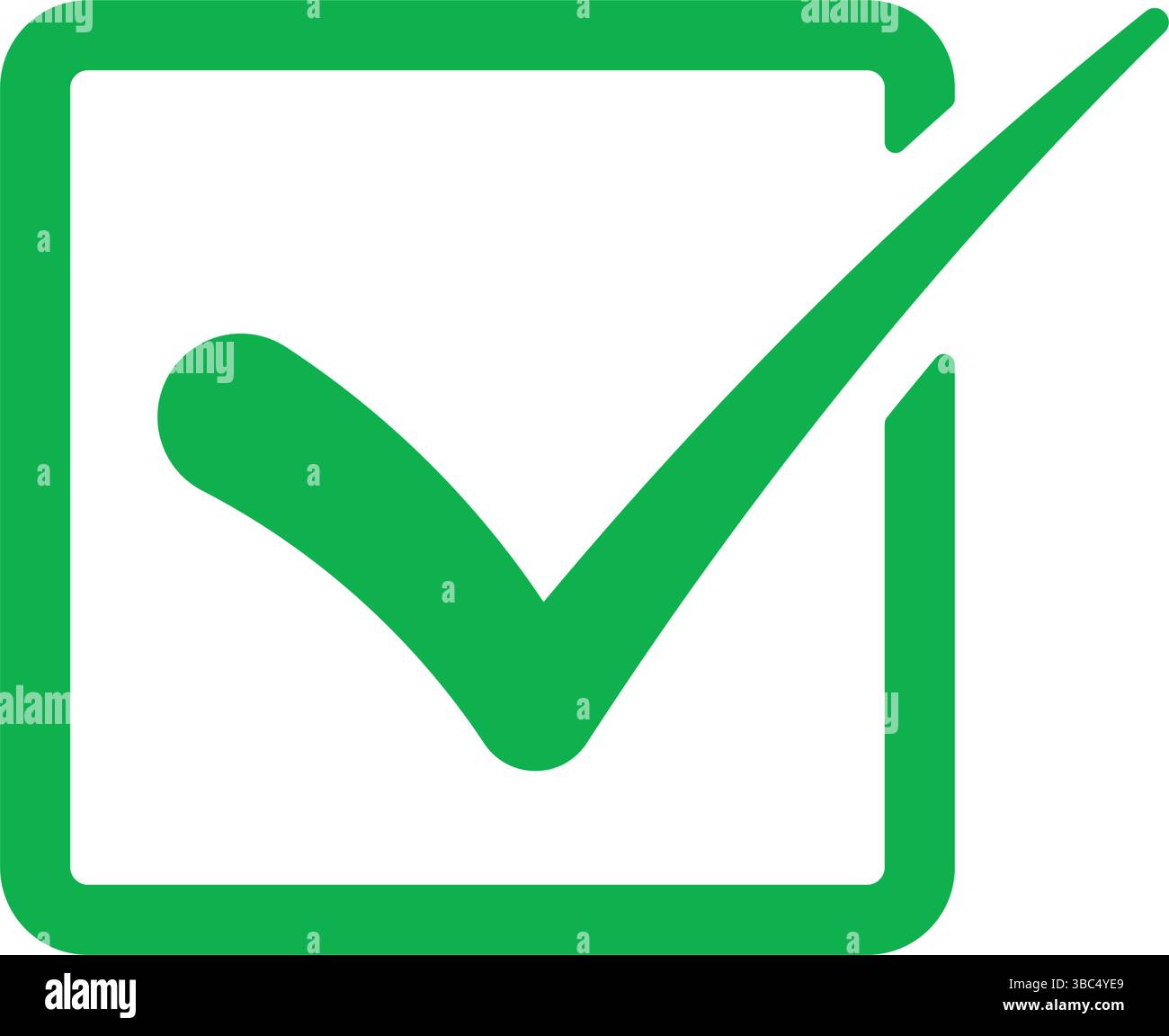 Minimalist green check mark icon Stock Vector Image & Art - Alamy