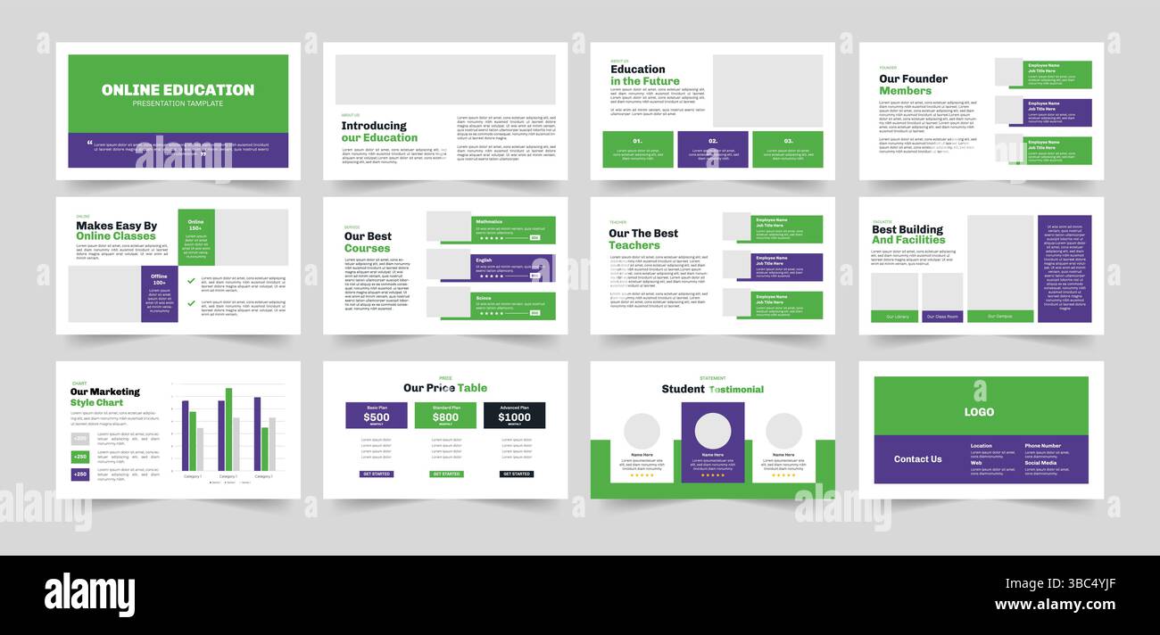 Sales guide slider template hi-res stock photography and images - Alamy