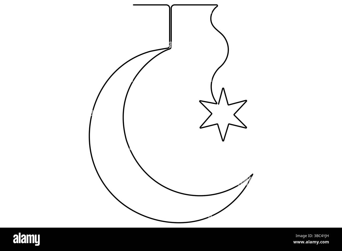 Turkish eid greeting crescent Cut Out Stock Images & Pictures - Alamy