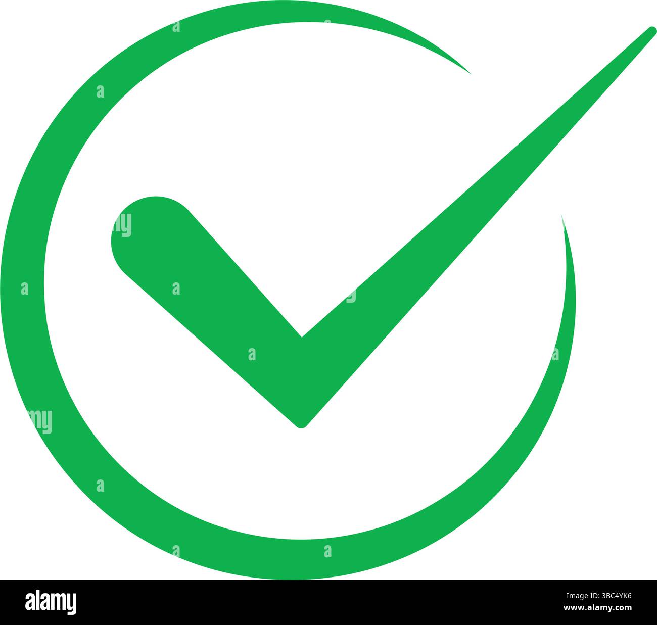 Minimalist green check mark icon Stock Vector Image & Art - Alamy