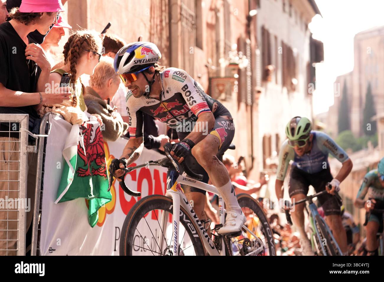 Primoz Roglic of Red Bull - Bora - Hansgrohe during the stage 9 of the ...