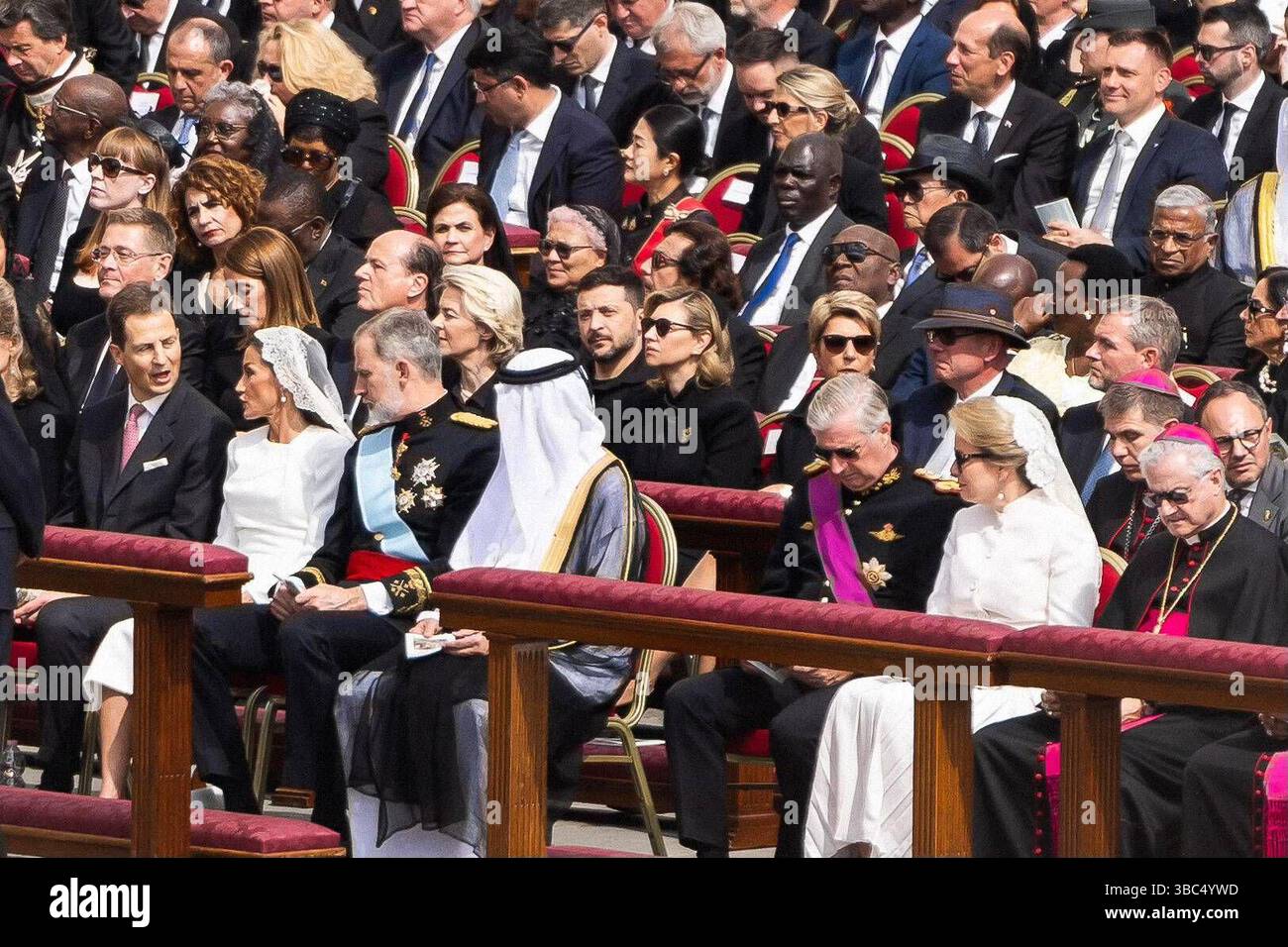 Ukrainian President, Volodymyr Zelensky, attends the inaugural mass of ...