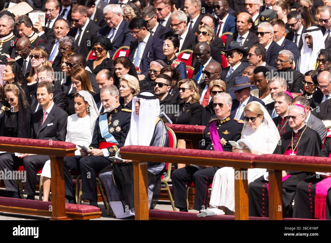 Ukrainian President, Volodymyr Zelensky, attends the inaugural mass of ...