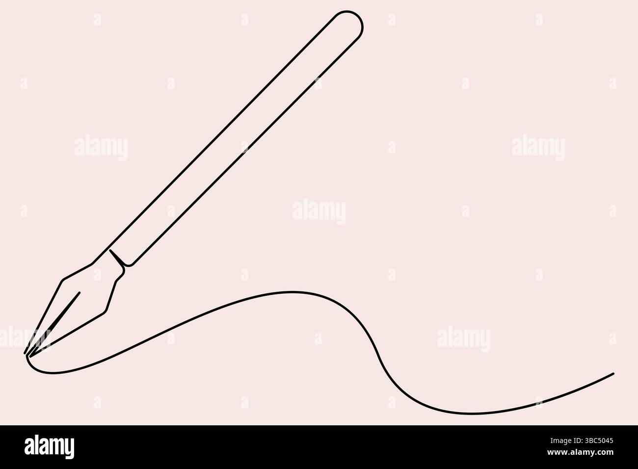 Continuous ink sketch hi-res stock photography and images - Alamy