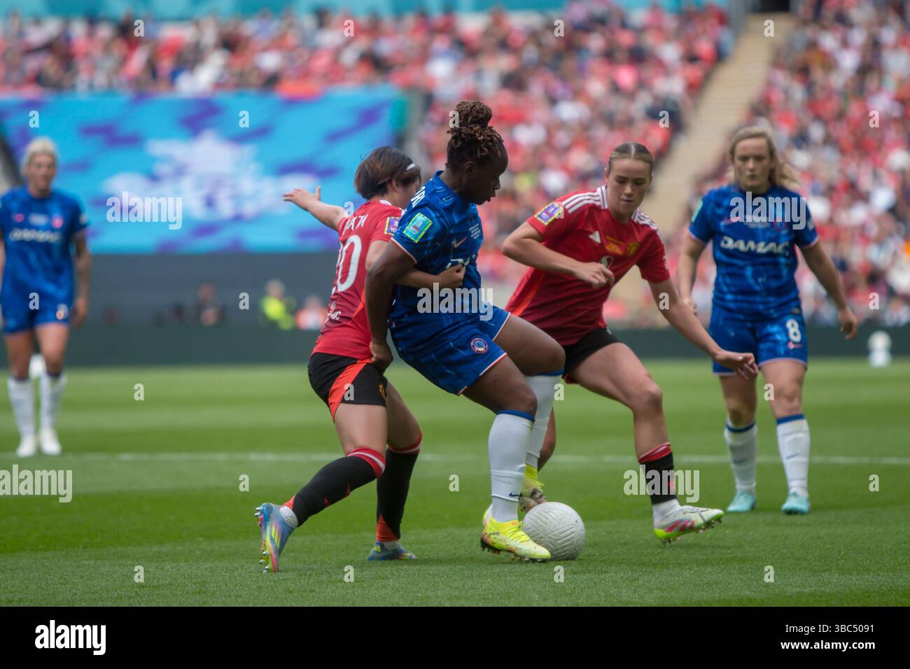 Wembley, UK. 18th May, 2025. Sandy Baltimore (17 Chelsea) in action ...