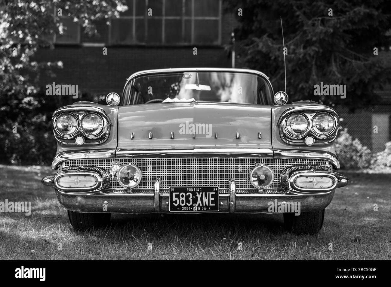 1958 Pontiac Star Chief, on display at the Bicester Scramble held on ...