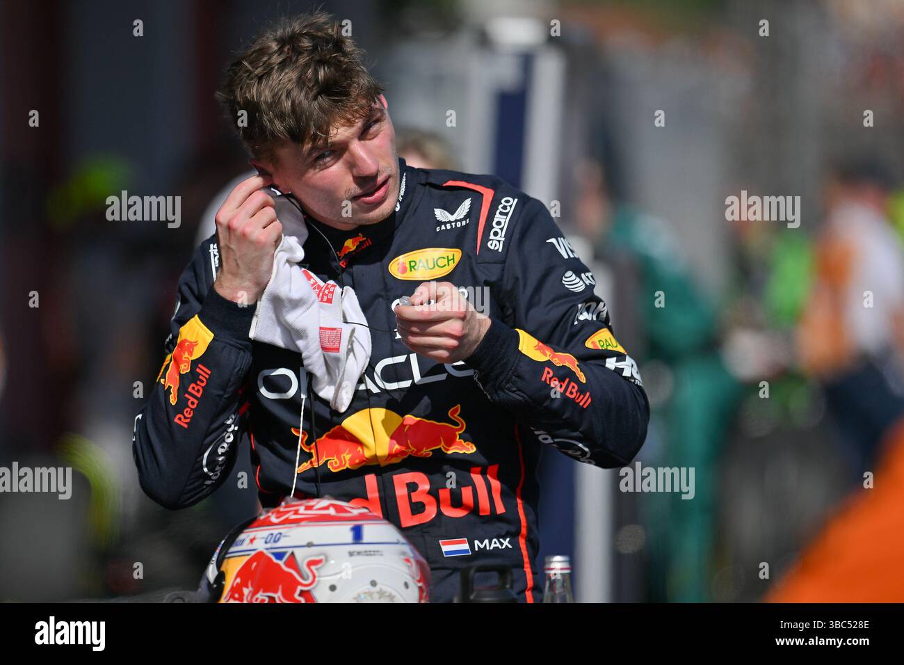 IMOLA, ITALY - MAY 18: Max Verstappen of the Netherlands and Oracle Red ...