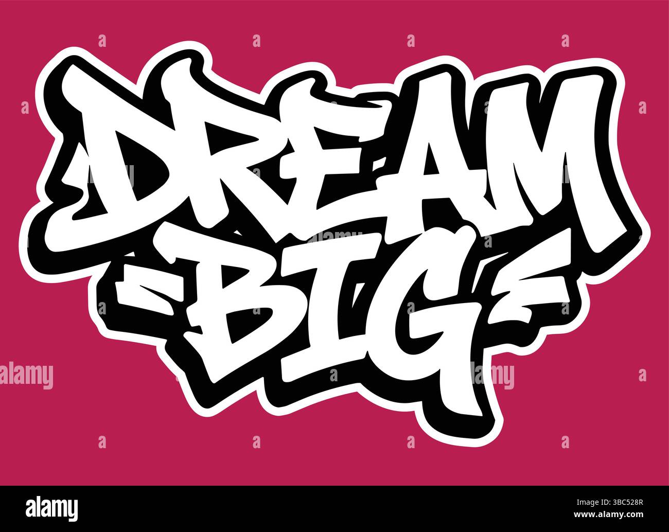 Dream big black text Stock Vector Images - Alamy