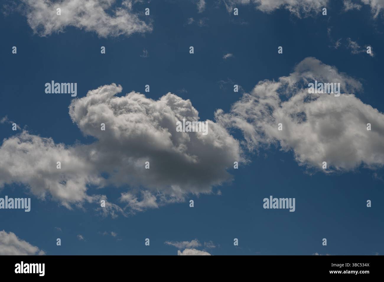 Clouds in the sky. The wonderful spectacle of a sky full of clouds. Depth and three ...