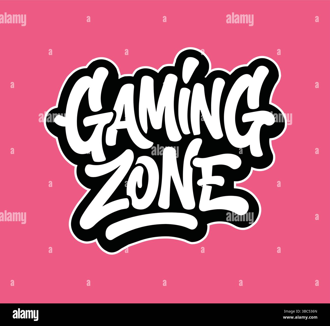 graffiti motivational gaming zone text Stock Vector Image & Art - Alamy