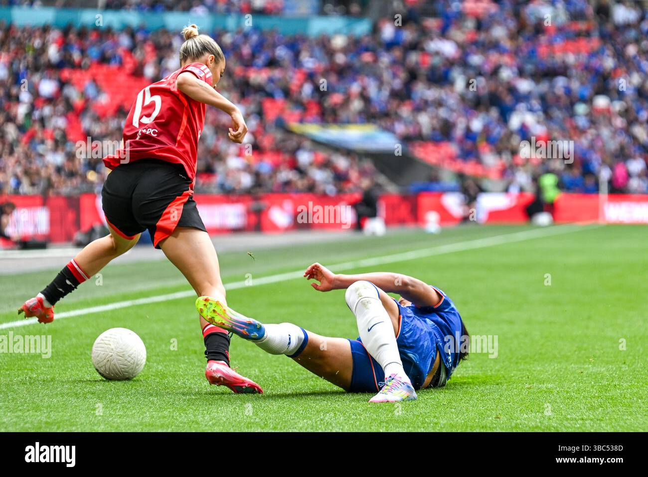 Wembley Stadium, London, England on 18 May 2025. Celin Bizet of ...