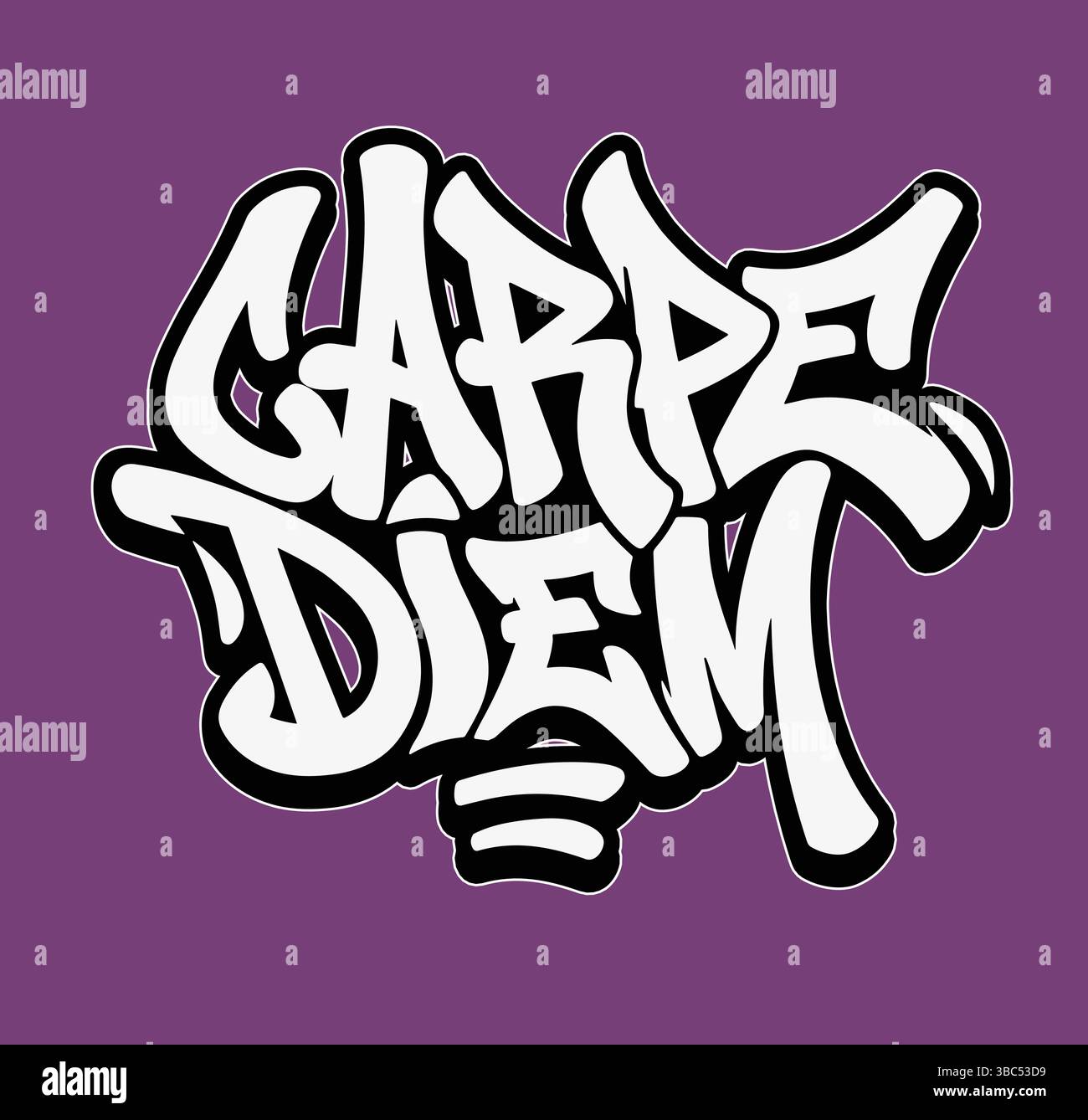 graffiti motivational carpe diem text Stock Vector Image & Art - Alamy