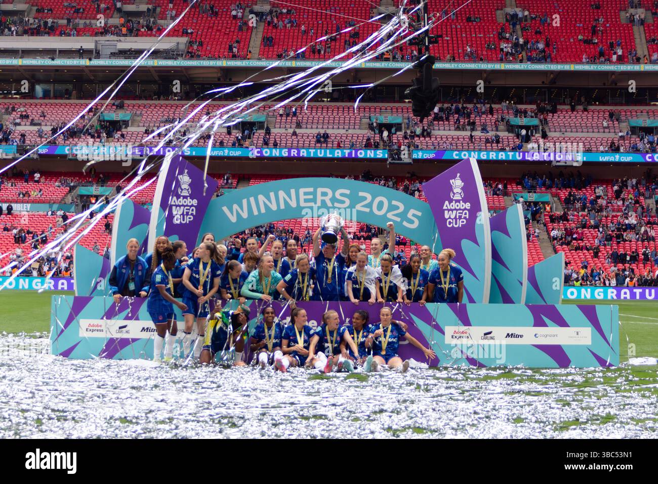 Chelsea fa cup final women 2025 hi-res stock photography and images - Alamy