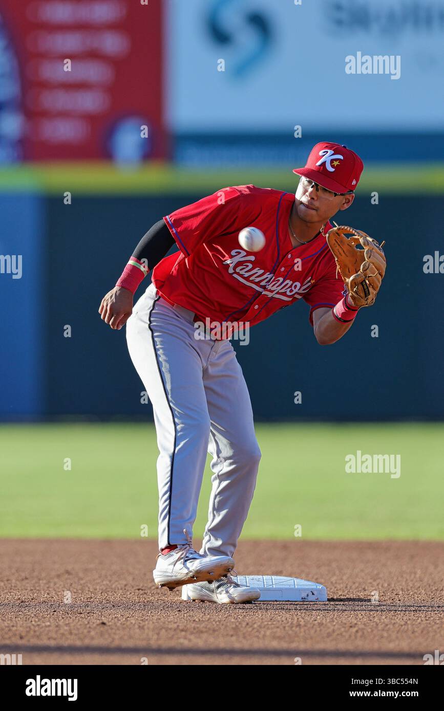 Hickory, USA. 17th May, 2025. Hickory, NC: Kannapolis Cannon Ballers ...