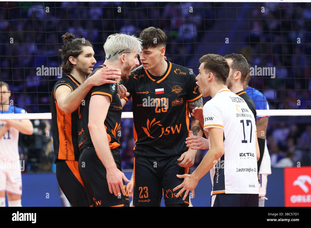 Lodz, Poland. 18th May 2025. CEV Champions Legue Volley 2025 Final Four bronze medal match JSW ...