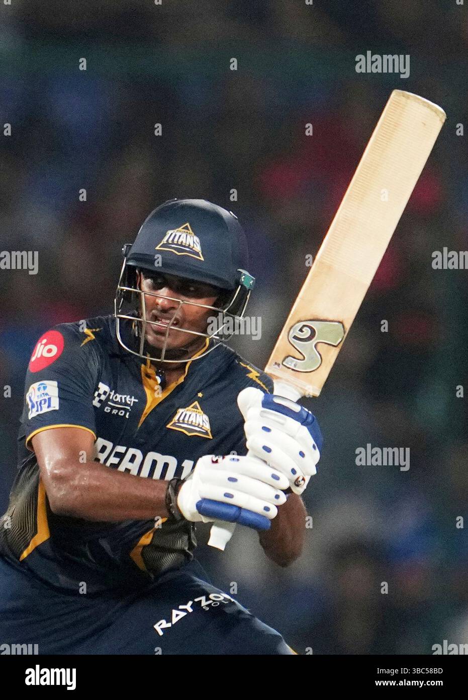 Gujarat Titans' Sai Sudharsan bats during the Indian Premier League ...