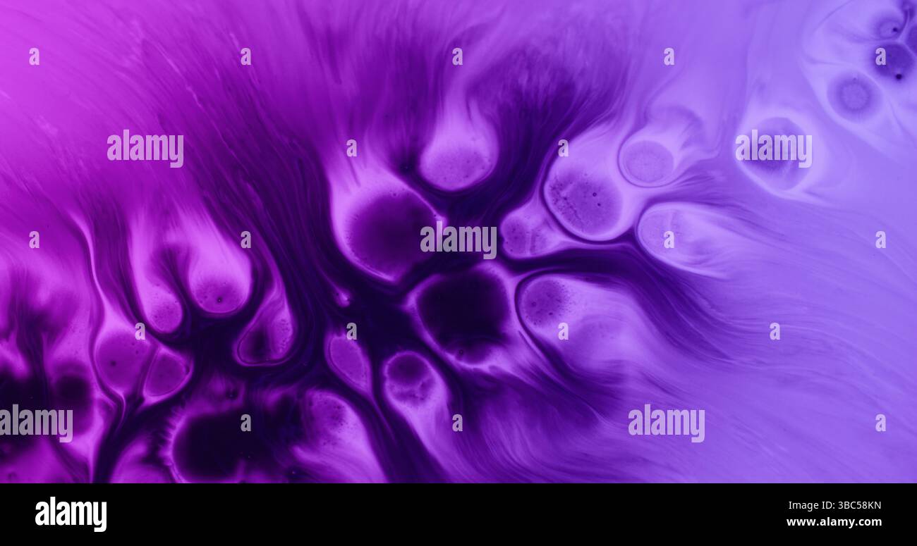 Paper liquid splash. Wet blob. Violet splotch paint drop on purple ...