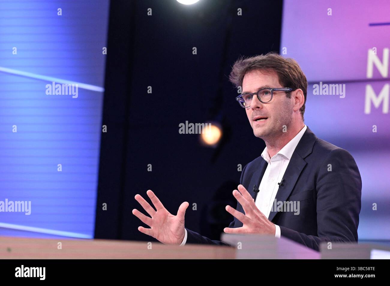 Paris, France. 18th May, 2025. Nicolas Mayer-Rossignol, mayor of Rouen ...