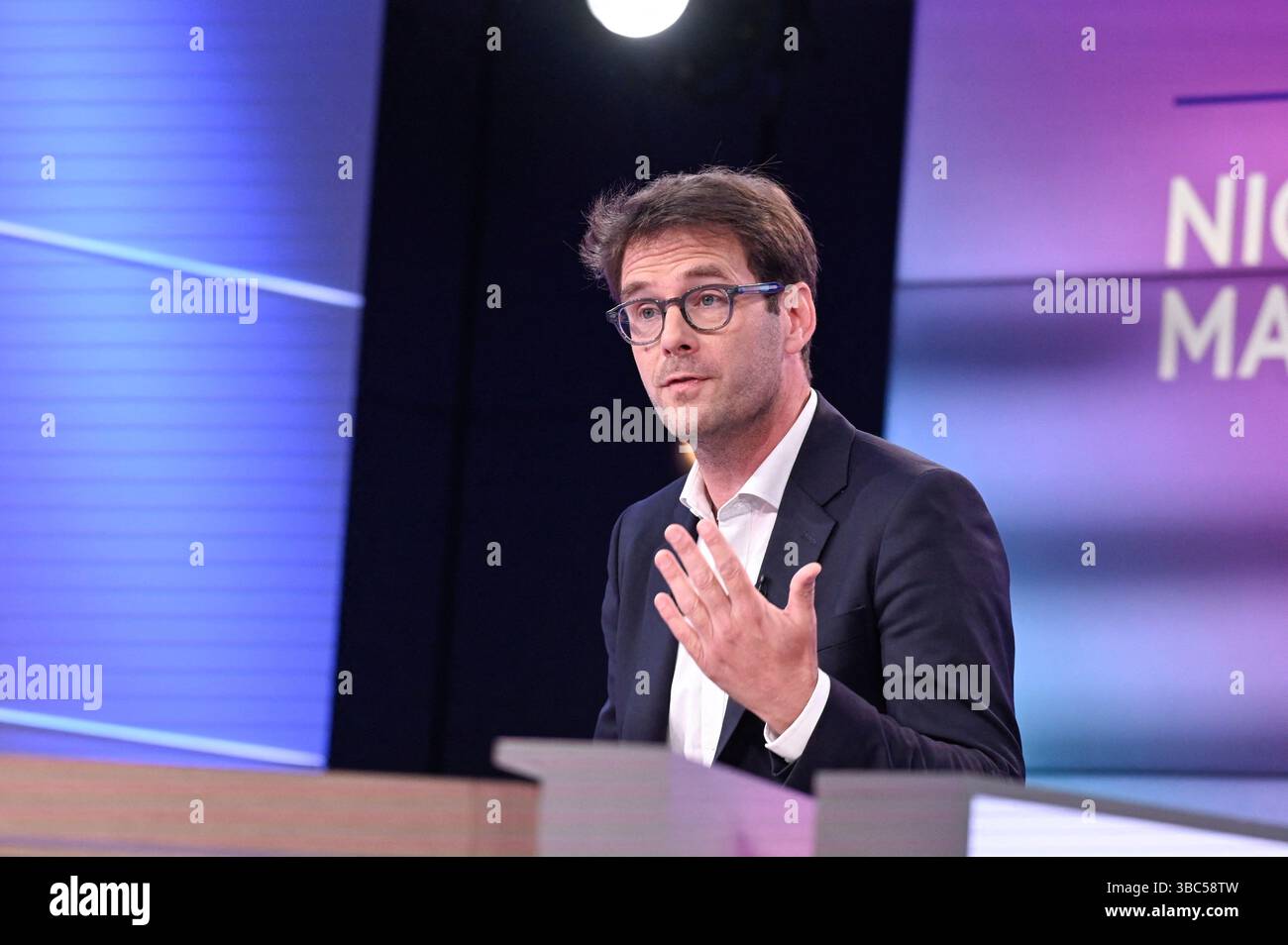 Paris, France. 18th May, 2025. Nicolas Mayer-Rossignol, mayor of Rouen ...