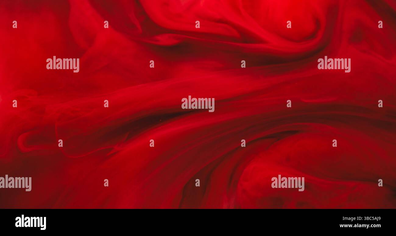 Abstract mist. Drop ink. Defocused red crimson color cloud paint ...