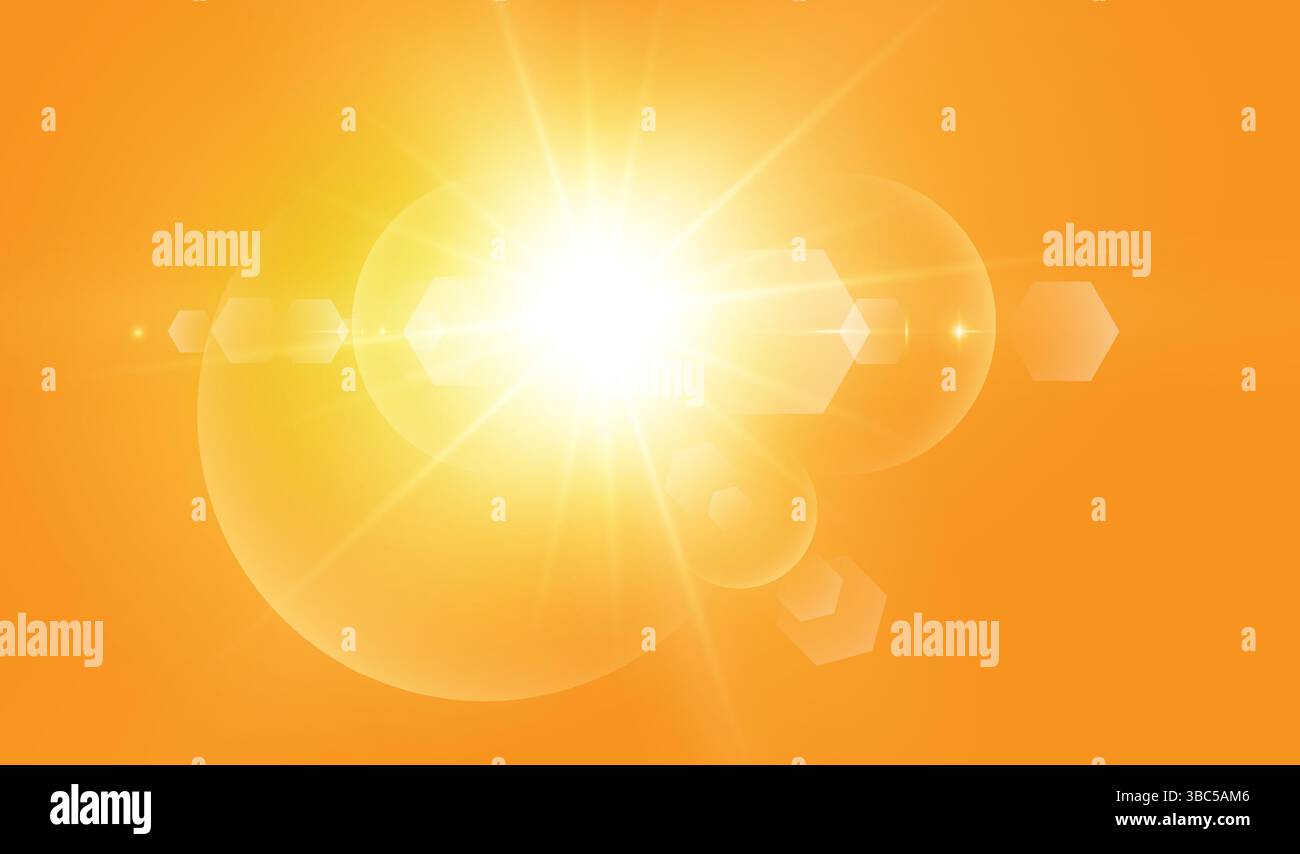 Glowing sun flare effect Stock Vector Image & Art - Alamy