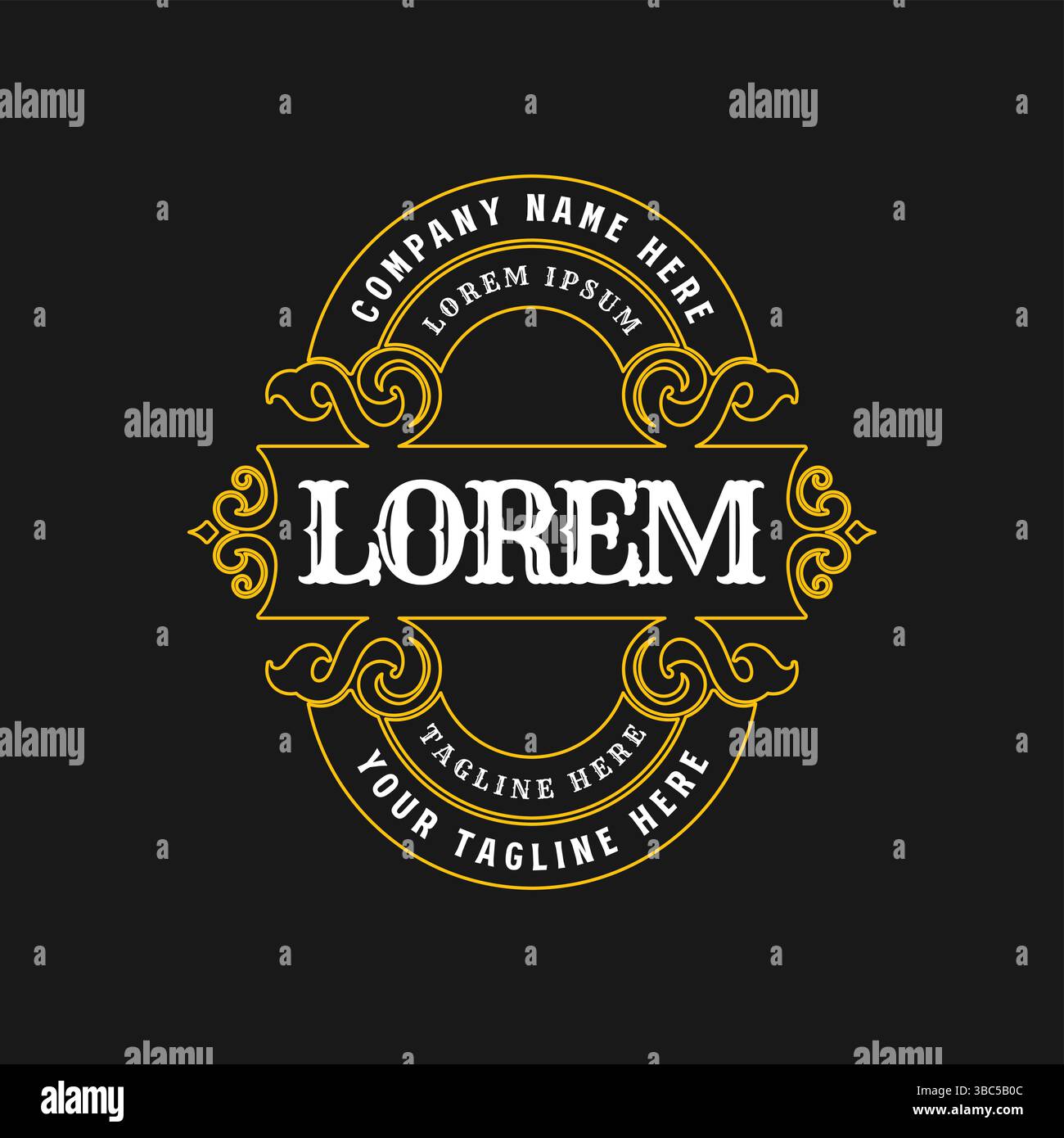 Old Vintage Border Frame Vintage Badge Emblem Stamp Label Design Vector ...