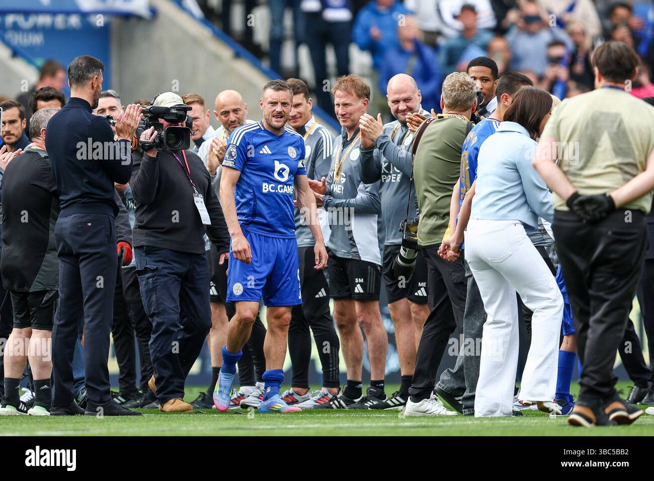King Power Stadium, Leicester on Sunday 18th May 2025. #9, Jamie Vardy ...