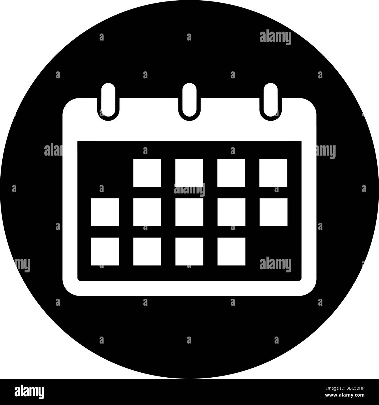 Schedule icon monochrome simple Stock Vector Images - Alamy