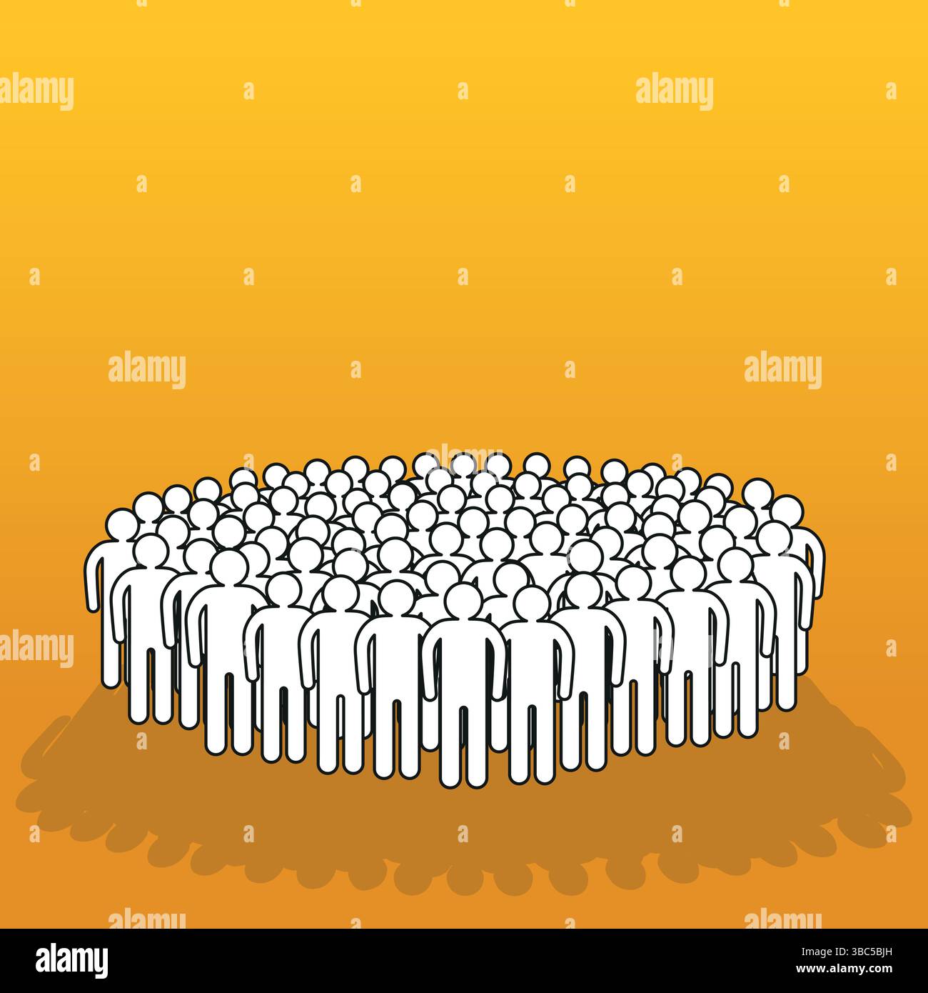 Crowd facing Stock Vector Images - Alamy
