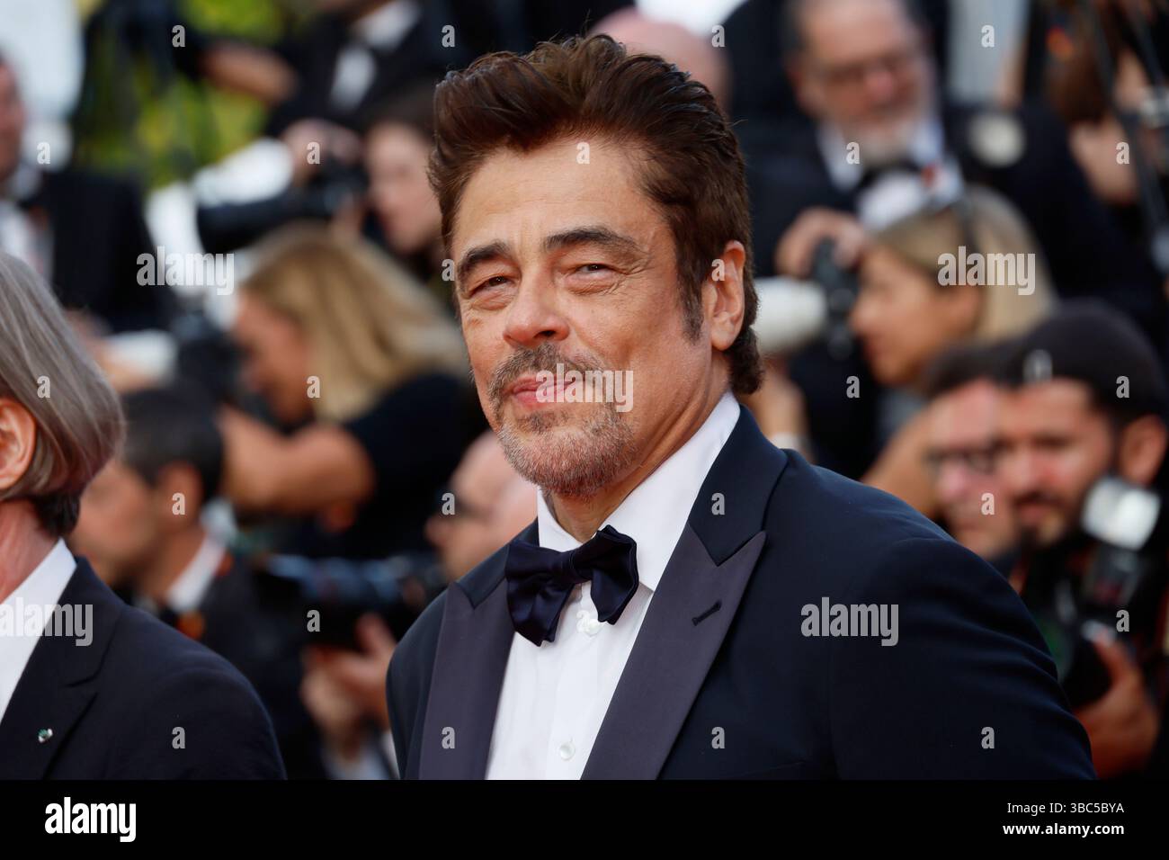 Benicio del Toro poses for photographers upon arrival at the premiere ...