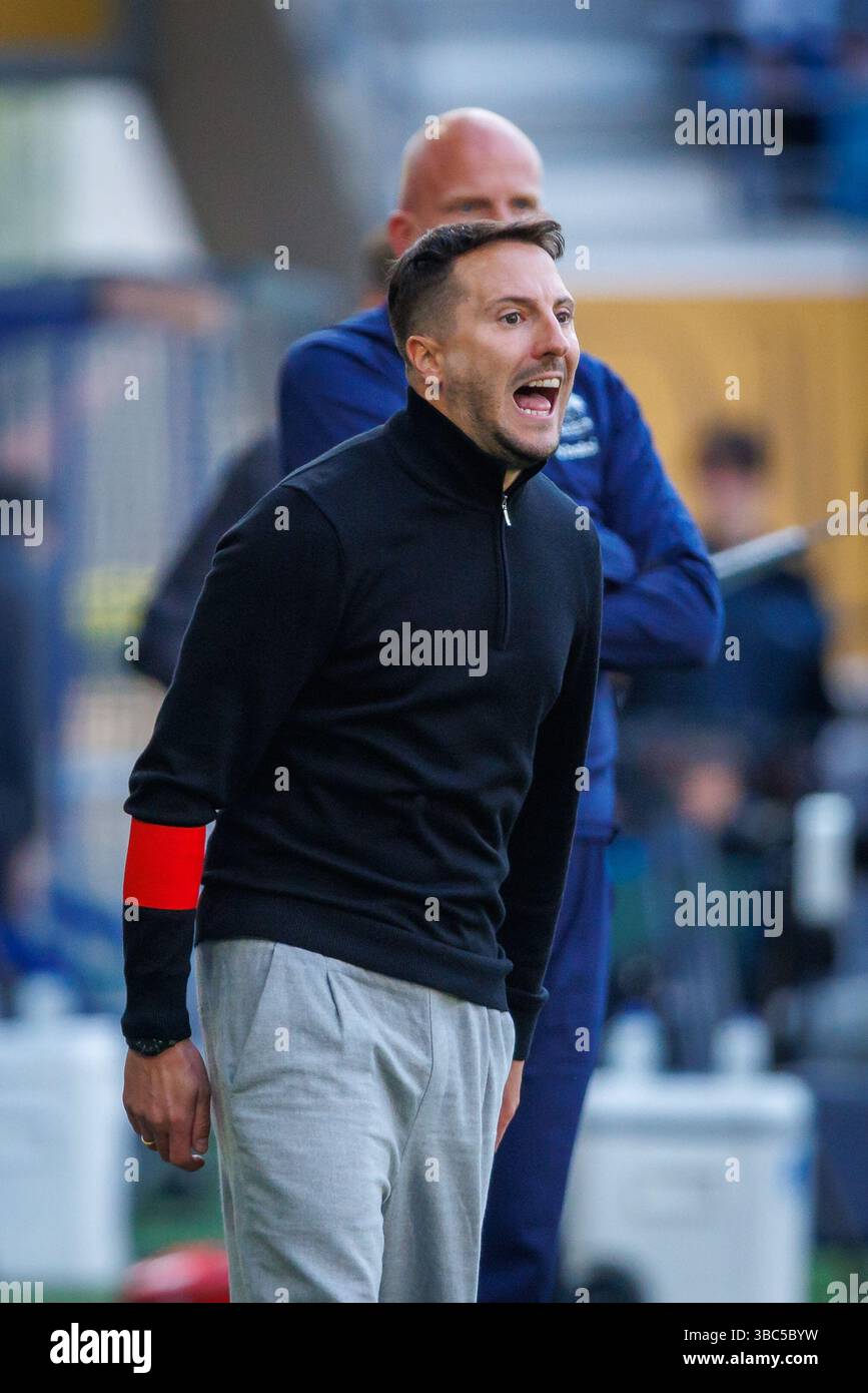 Gent, Belgium. 18th May, 2025. Gent's interim head coach Danijel ...