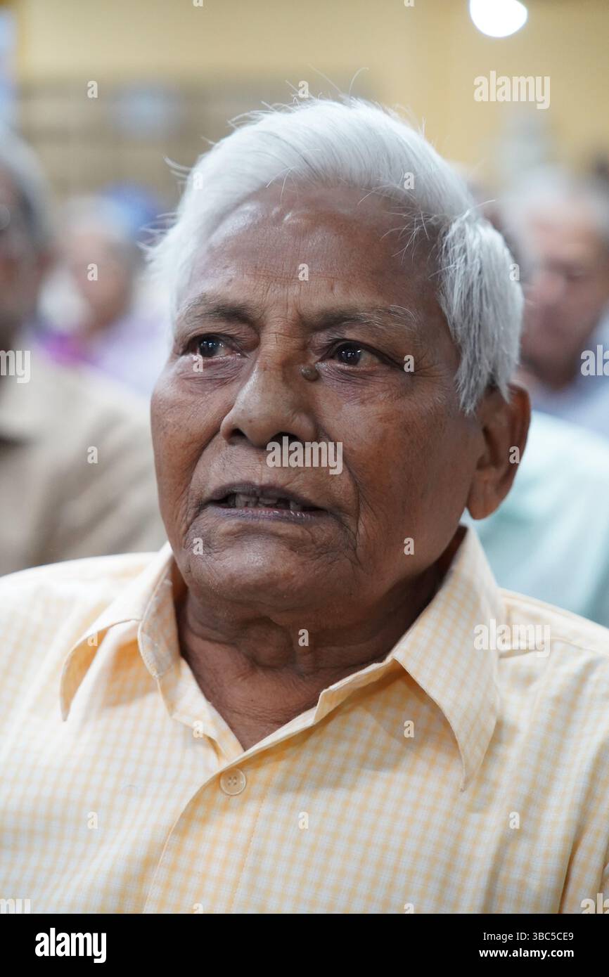 Kolkata, India - 18 May 2025: Portrait of veteran mountaineer Nirapada ...