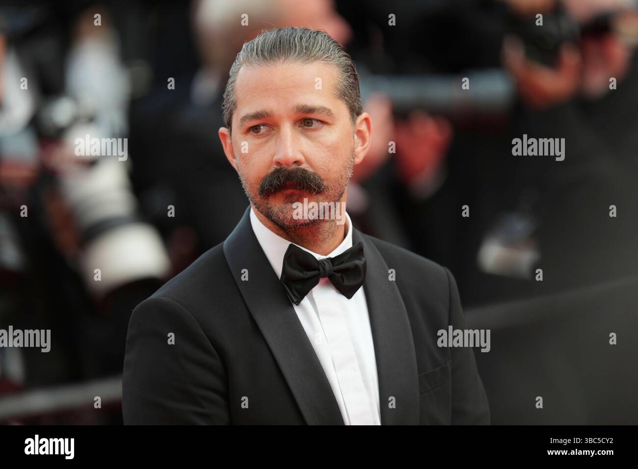 Shia LaBeouf poses for photographers upon arrival at the premiere of ...