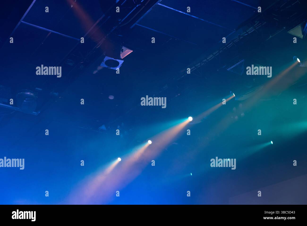 Colorful light beams creating abstract hi-res stock photography and ...