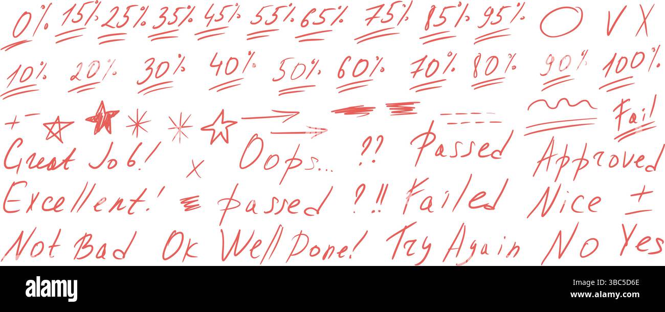 100 percent exam Stock Vector Images - Alamy