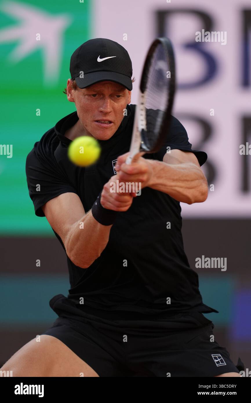 Roma, Italia. 18th May, 2025. Jannik Sinner (ITA) during the men's ...