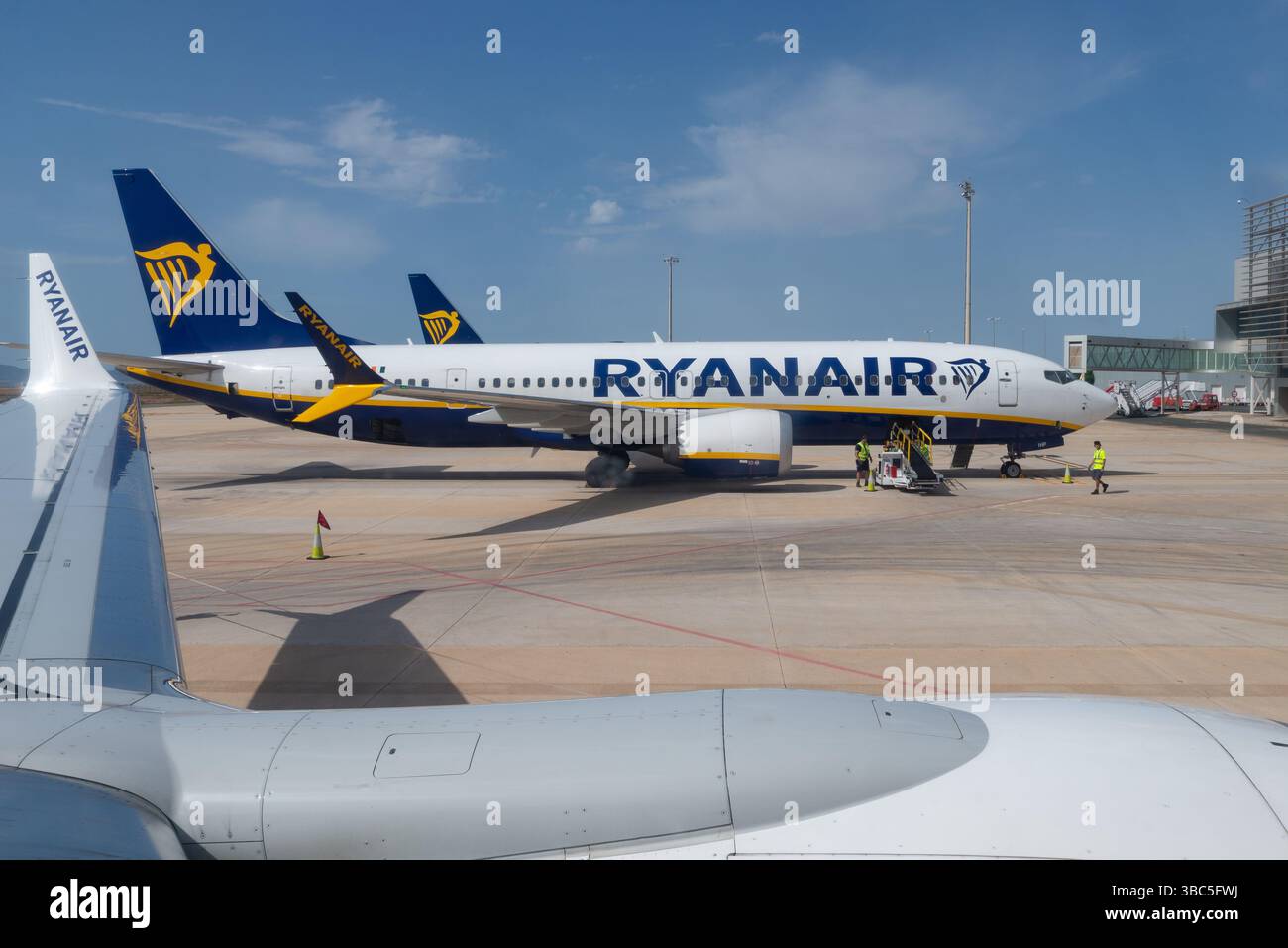 Ryanair Boeing 737 MAX 8, 737 8200 MAX, airliner plane at Murcia ...