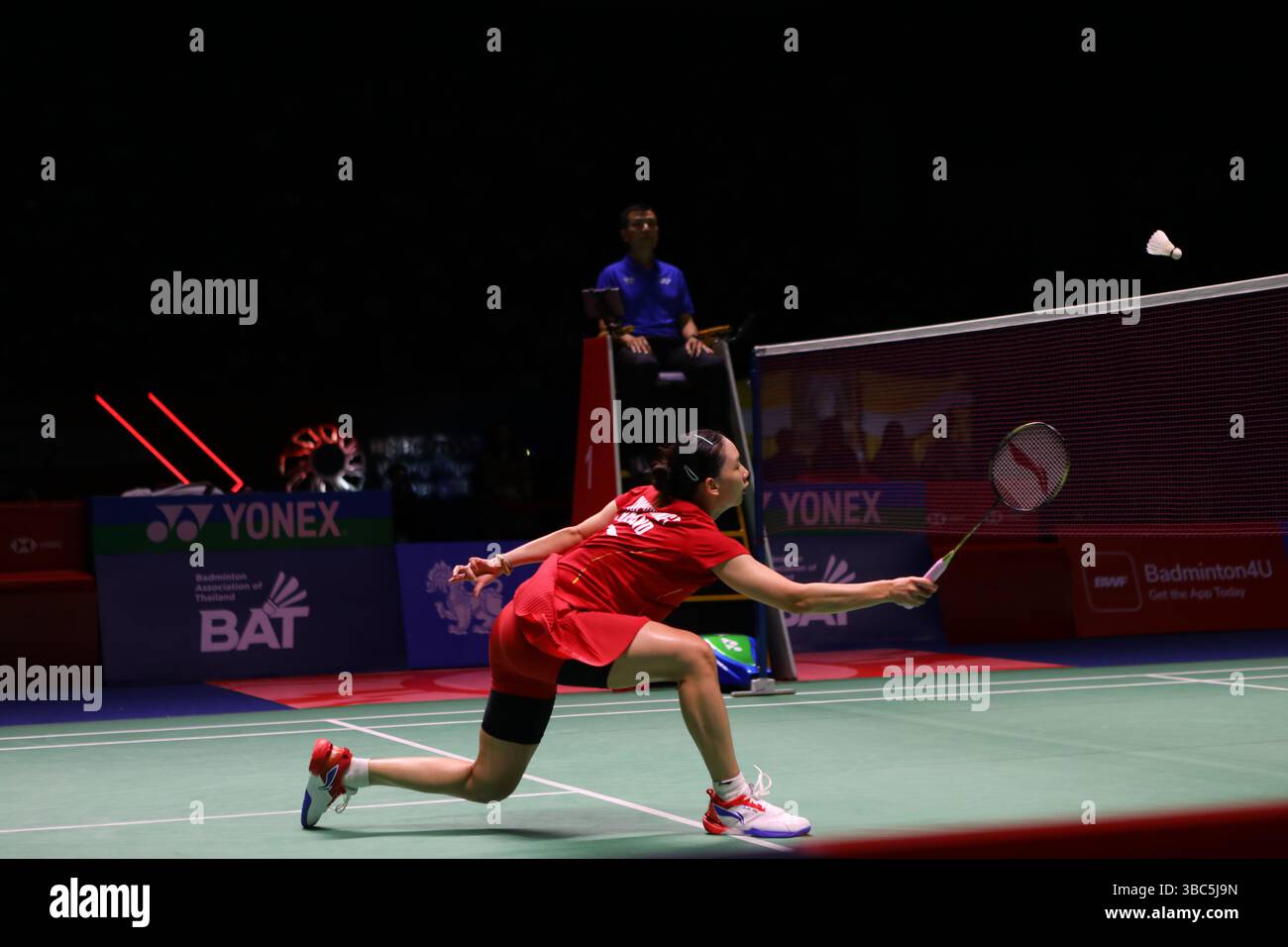 Pornpawee CHOCHUWONG of Thailand compete in the women's singles Finals ...