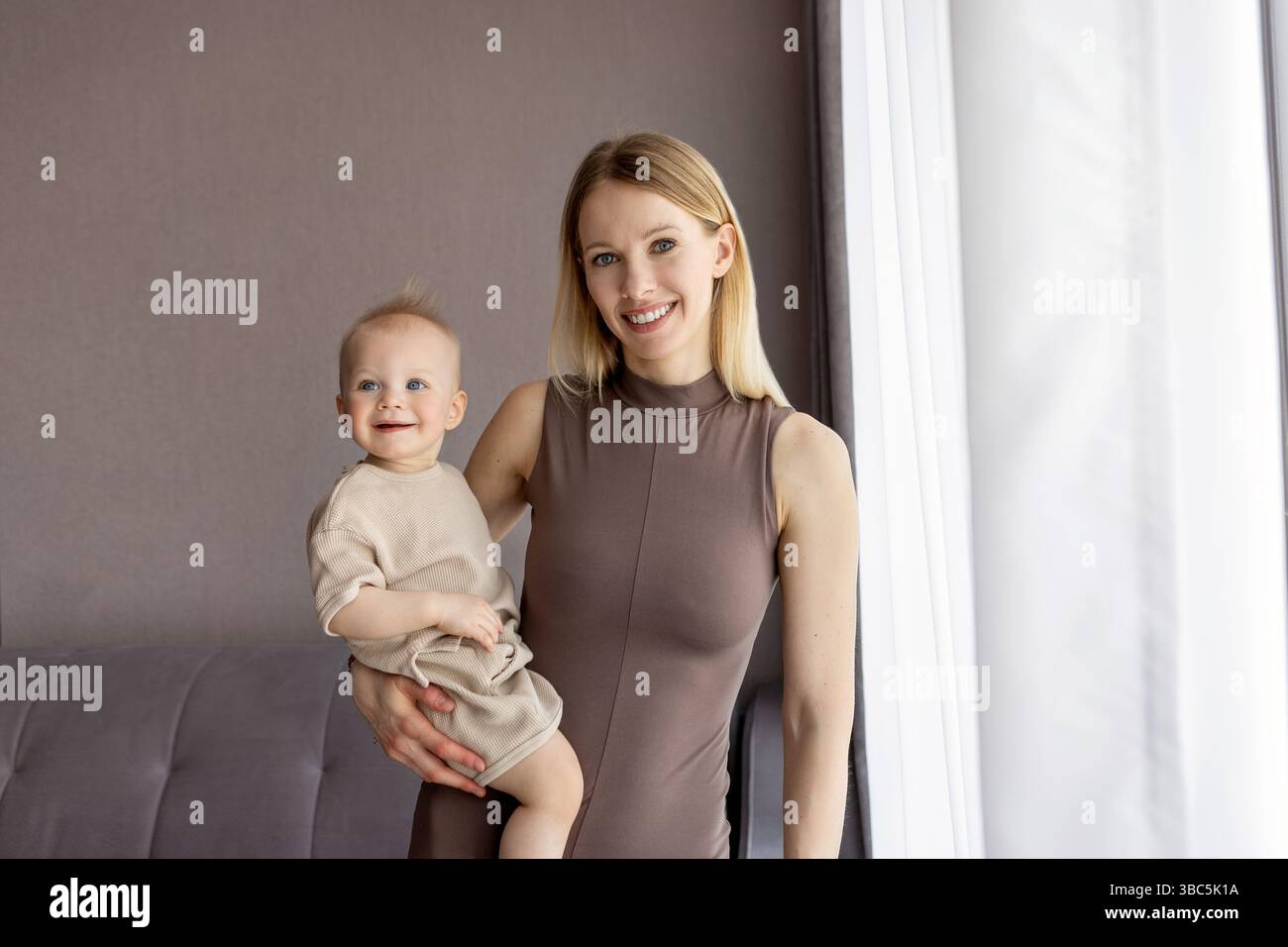 Beautiful blonde mom in hi-res stock photography and images - Alamy