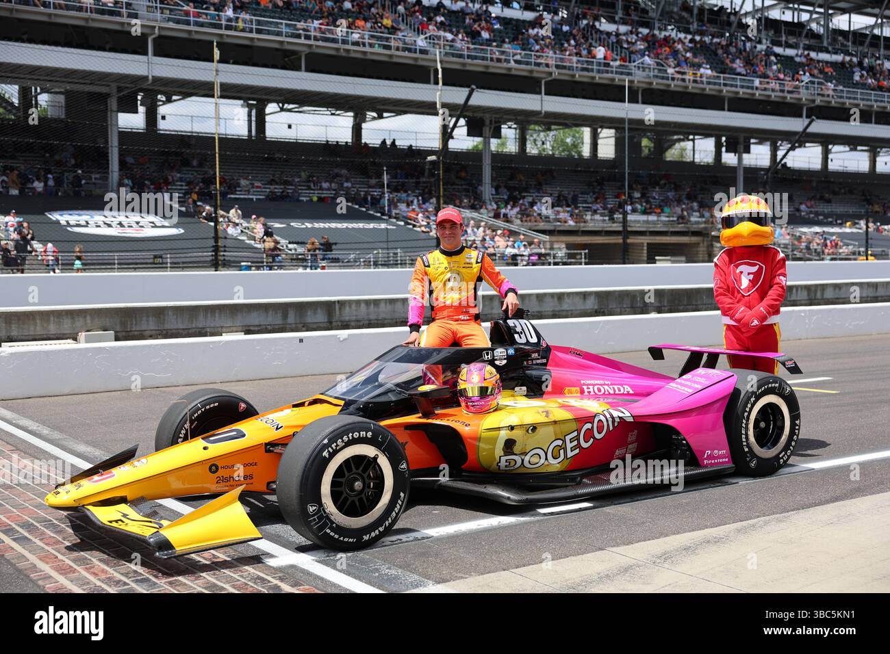 NTT INDYCAR SERIES driver, DEVLIN DEFRANCESCO (30) (CAN) of Toronto ...